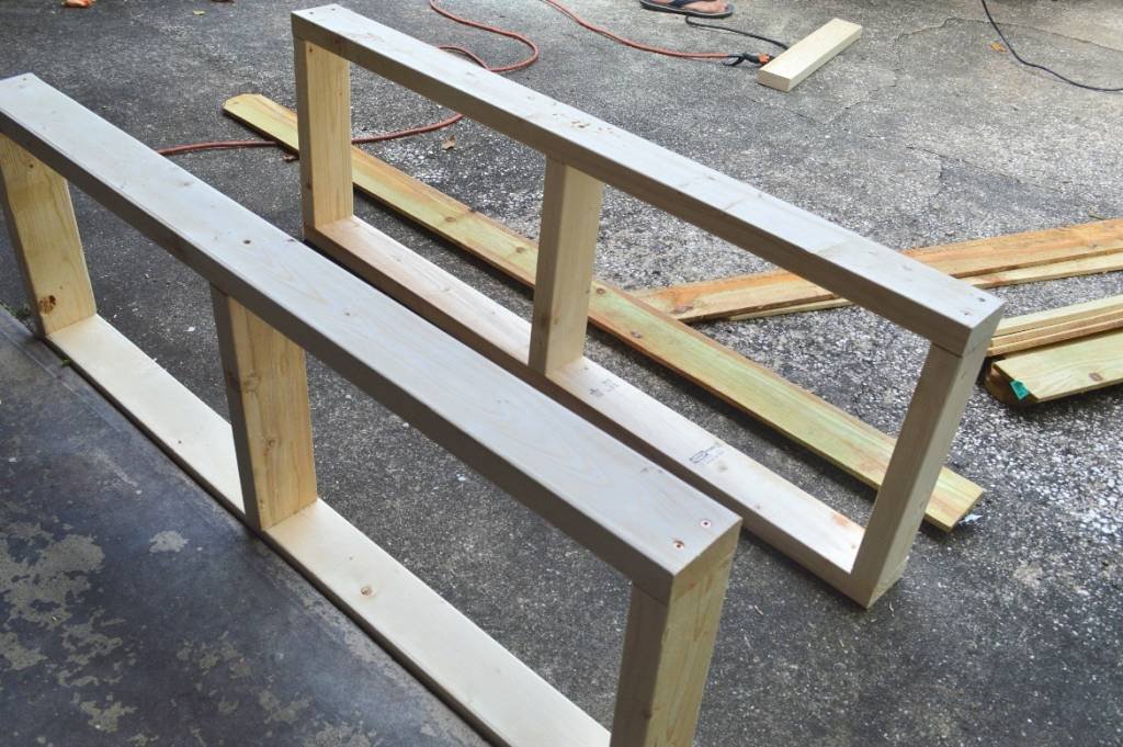DIY Coastal Crab Trap Storage Bench [For Less Than $100!]